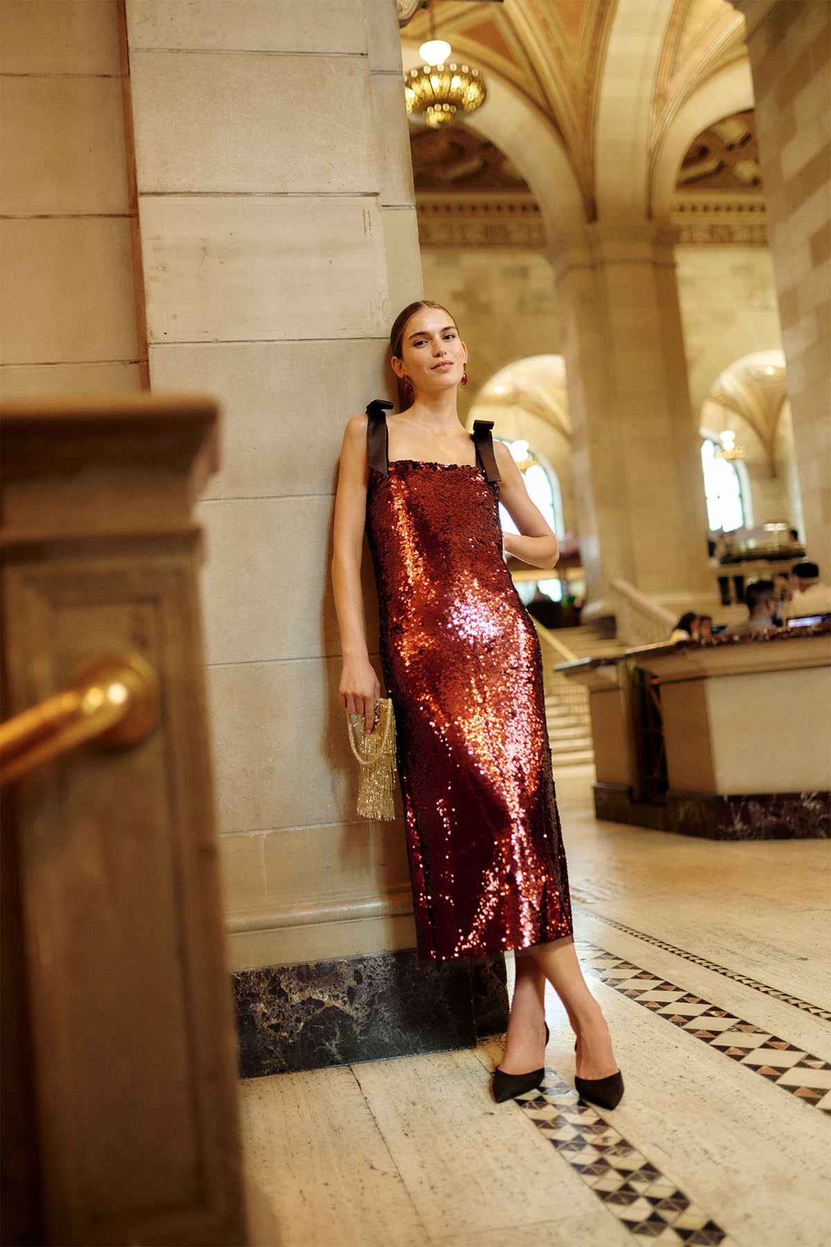 Radiant Bronze Sequin Roxy Dress | Tuckernuck