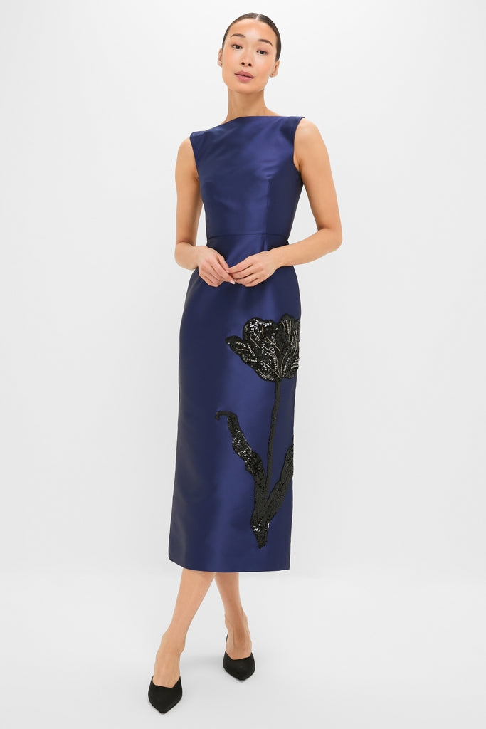 Beetle Sleeveless Pencil Cocktail Midi Dress | ERDEM