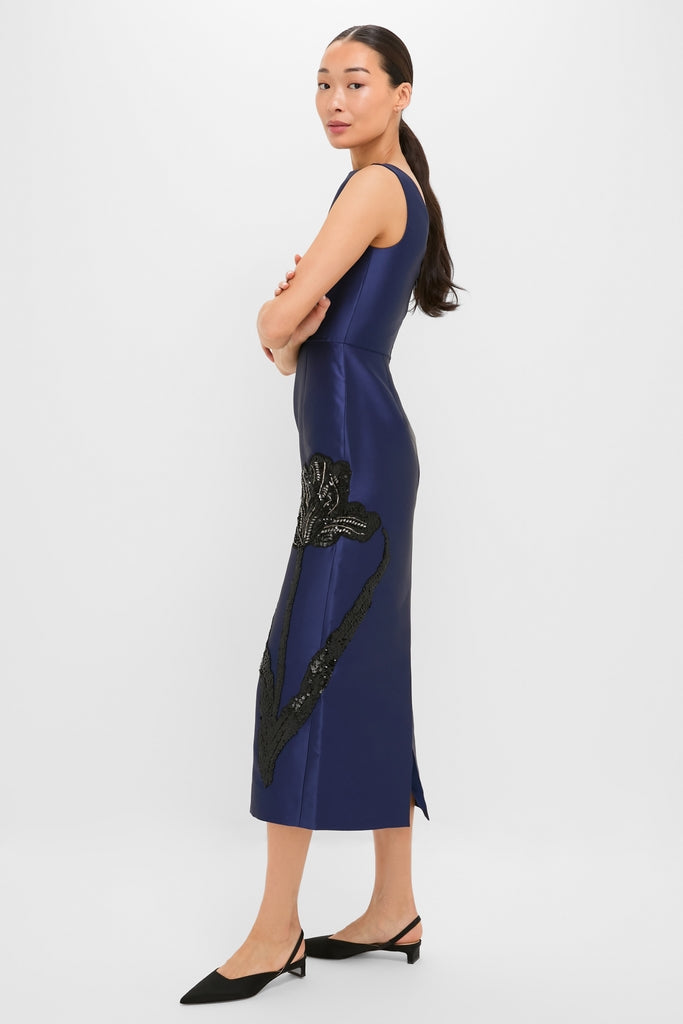 Beetle Sleeveless Pencil Cocktail Midi Dress | ERDEM
