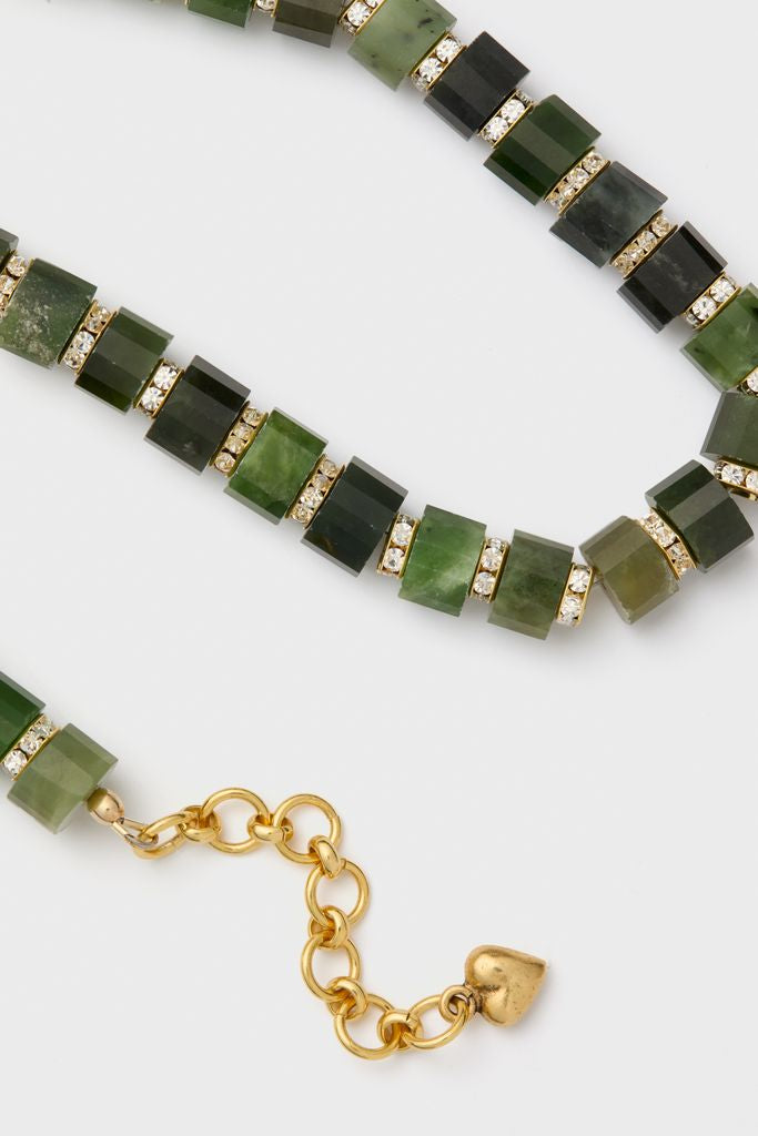 Green Glimmer Necklace | Brinker + Eliza