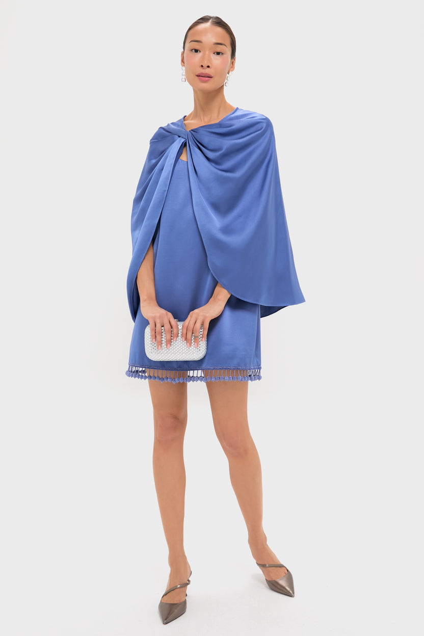 Blue Satin Mountbatten Cape | Tuckernuck