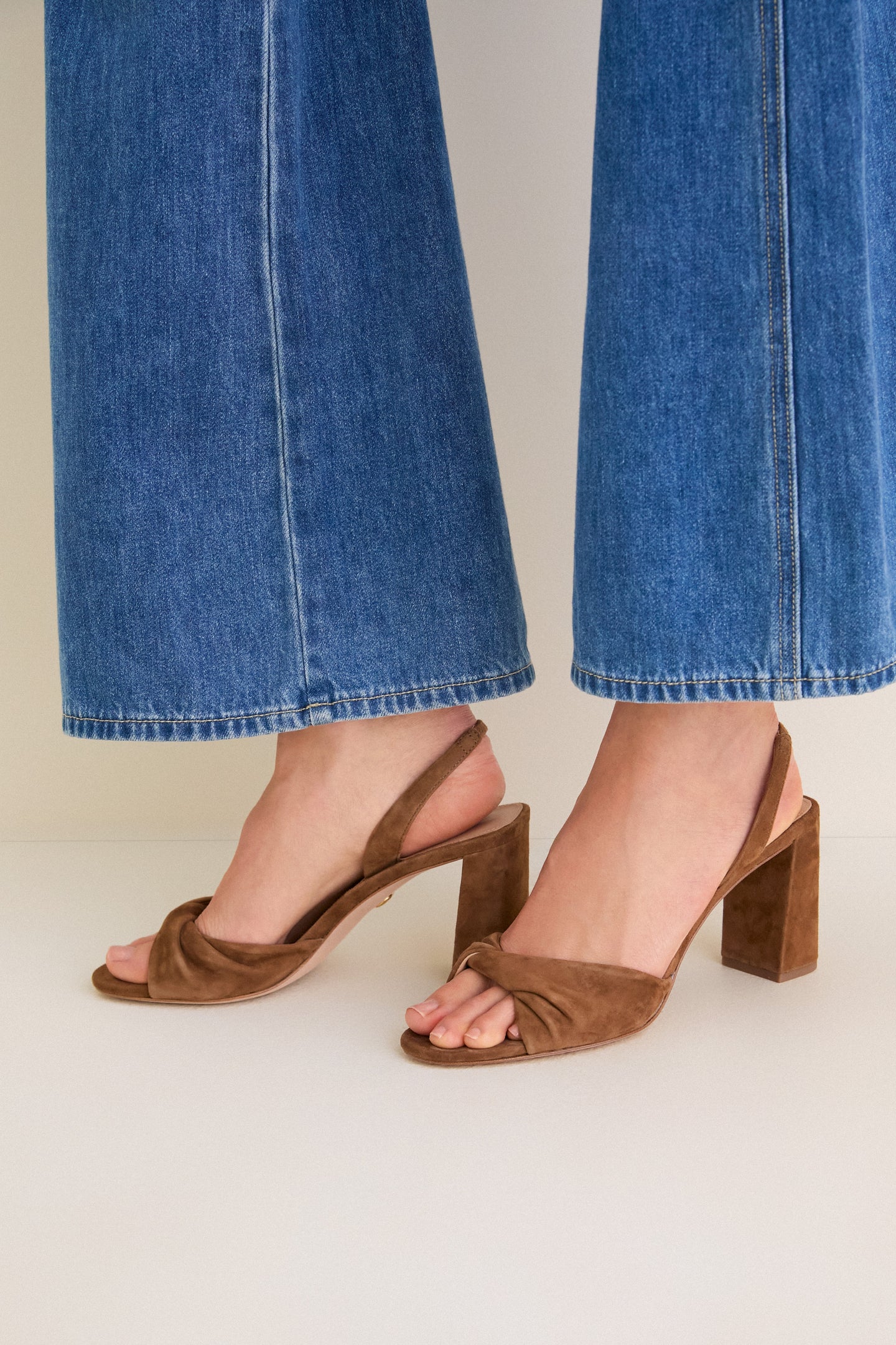 Chestnut Suede Tullia Block Heels | Veronica Beard