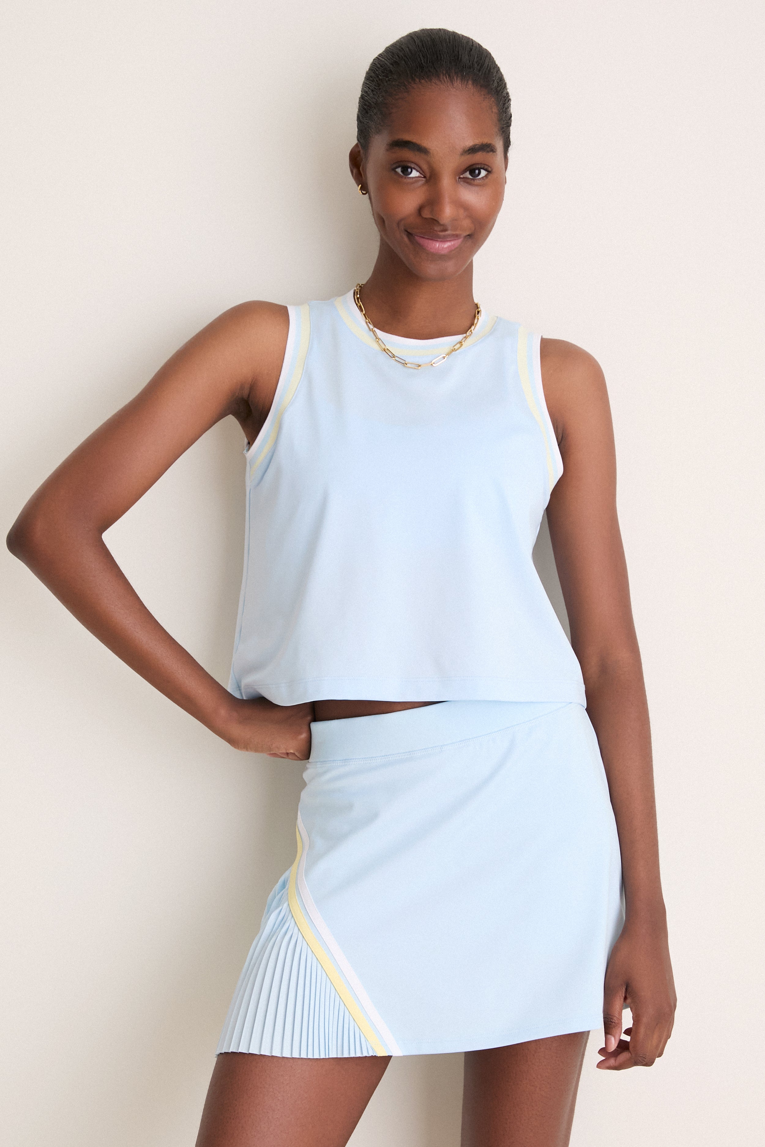 Light Blue Tilden Tank | Tnuck Sport
