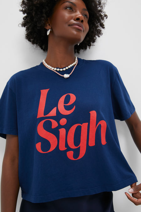 Le Sigh Navy Shrunken Boy Tee | ASKK NY
