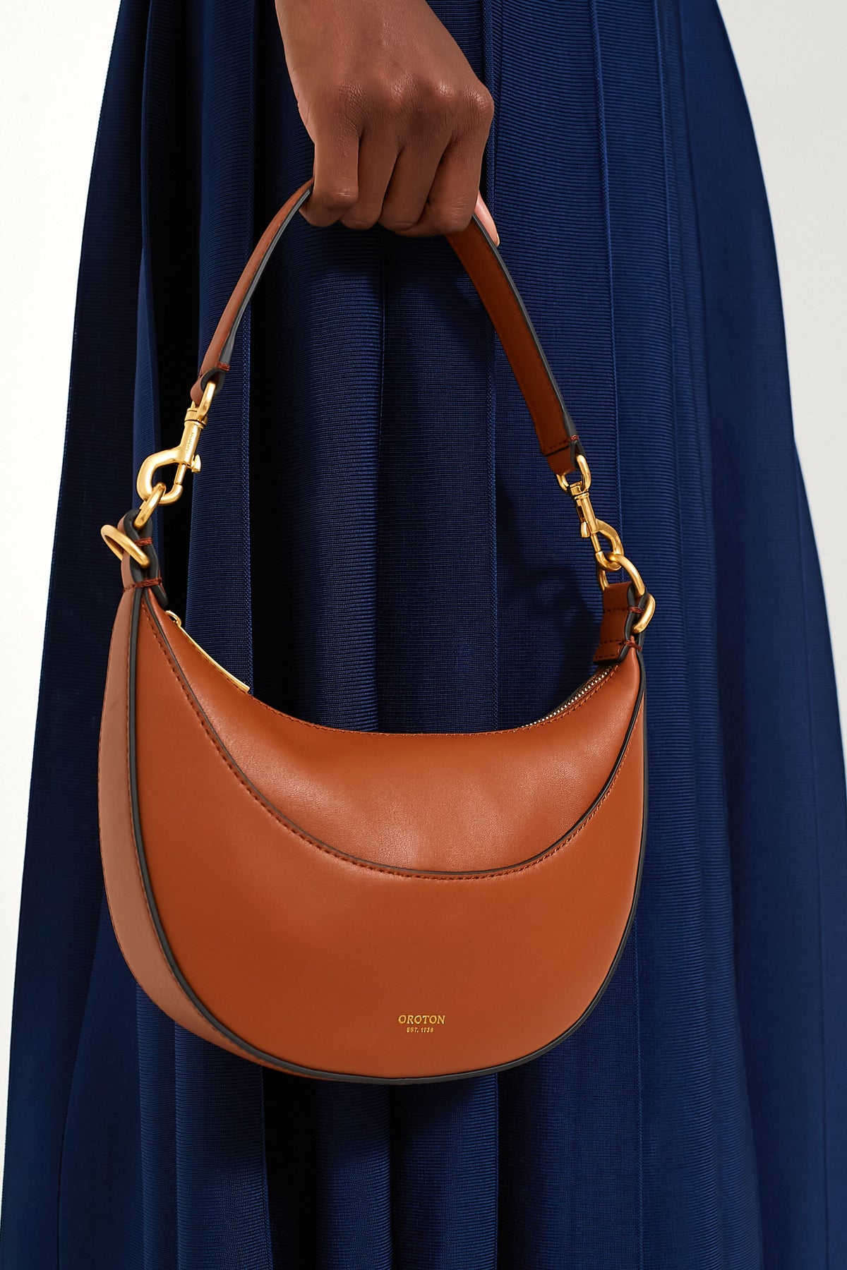 Cognac Florence Small Shoulder Bag | Oroton