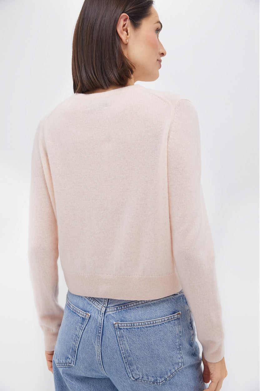 Soft Pink Riley Cashmere Cardigan | Tuckernuck