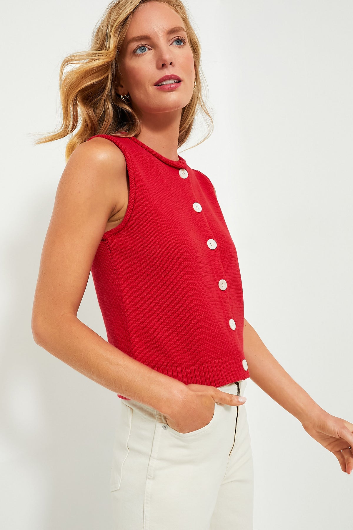 Tomato Bridget Sweater Vest | Alex Mill