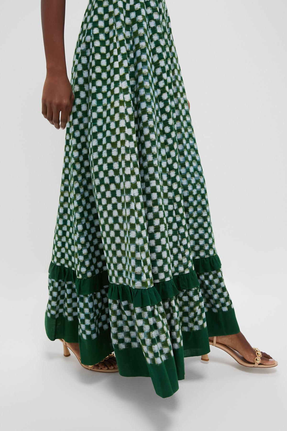 Green Checkmate Dress | De Castro