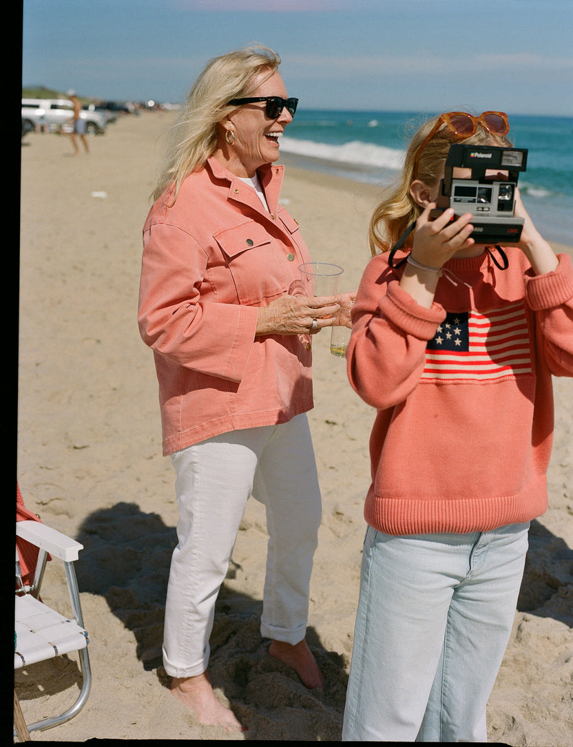 Nantucket Red Stretch Twill Marant Shirt Jacket | Tuckernuck x ...