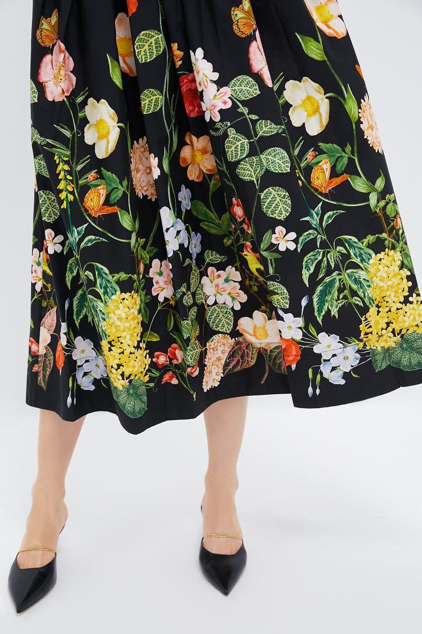 Nectar Black Alba Midi Dress | Cara Cara
