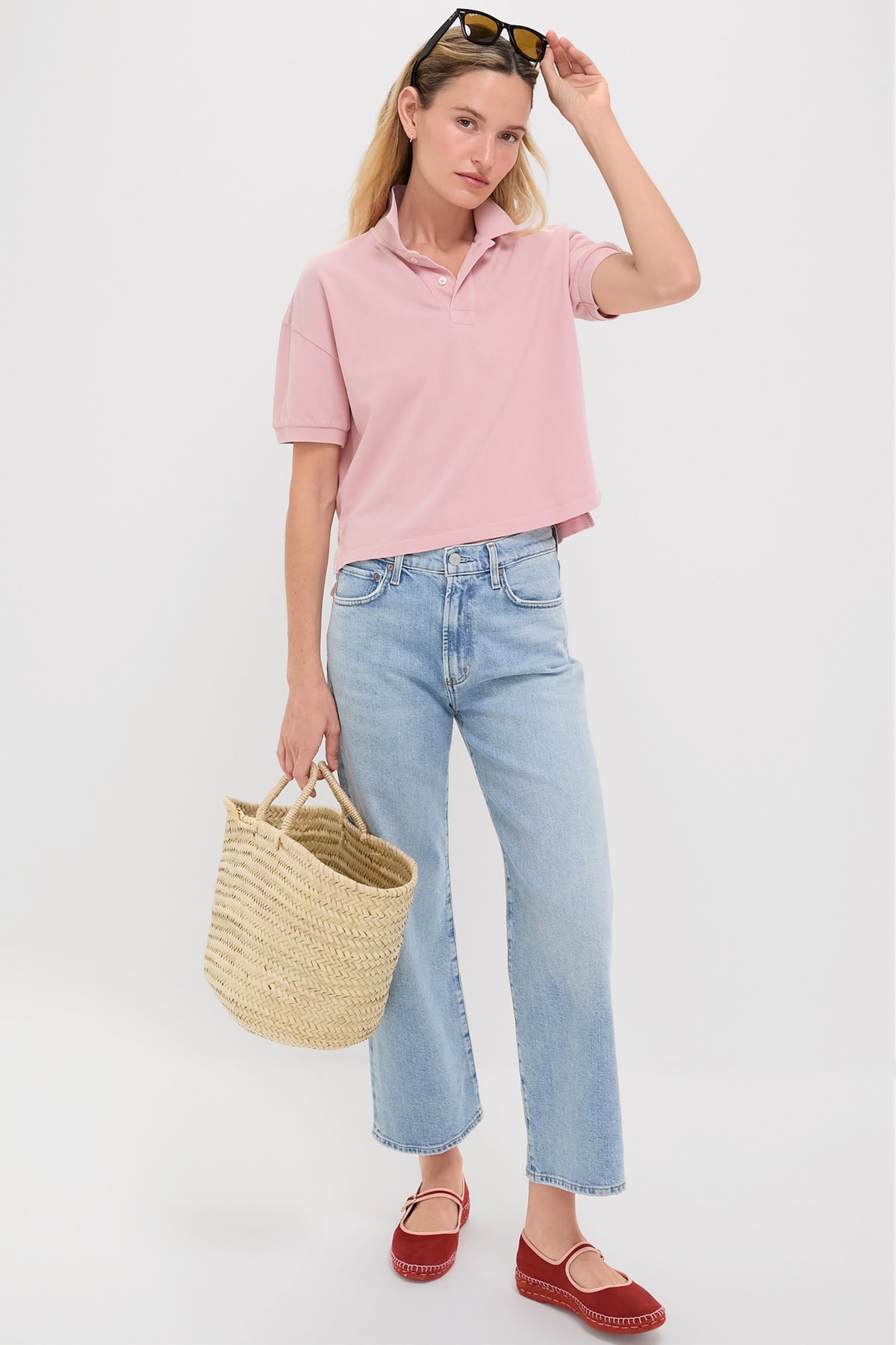 Pink Pique Holmes Boyfriend Polo | Tuckernuck