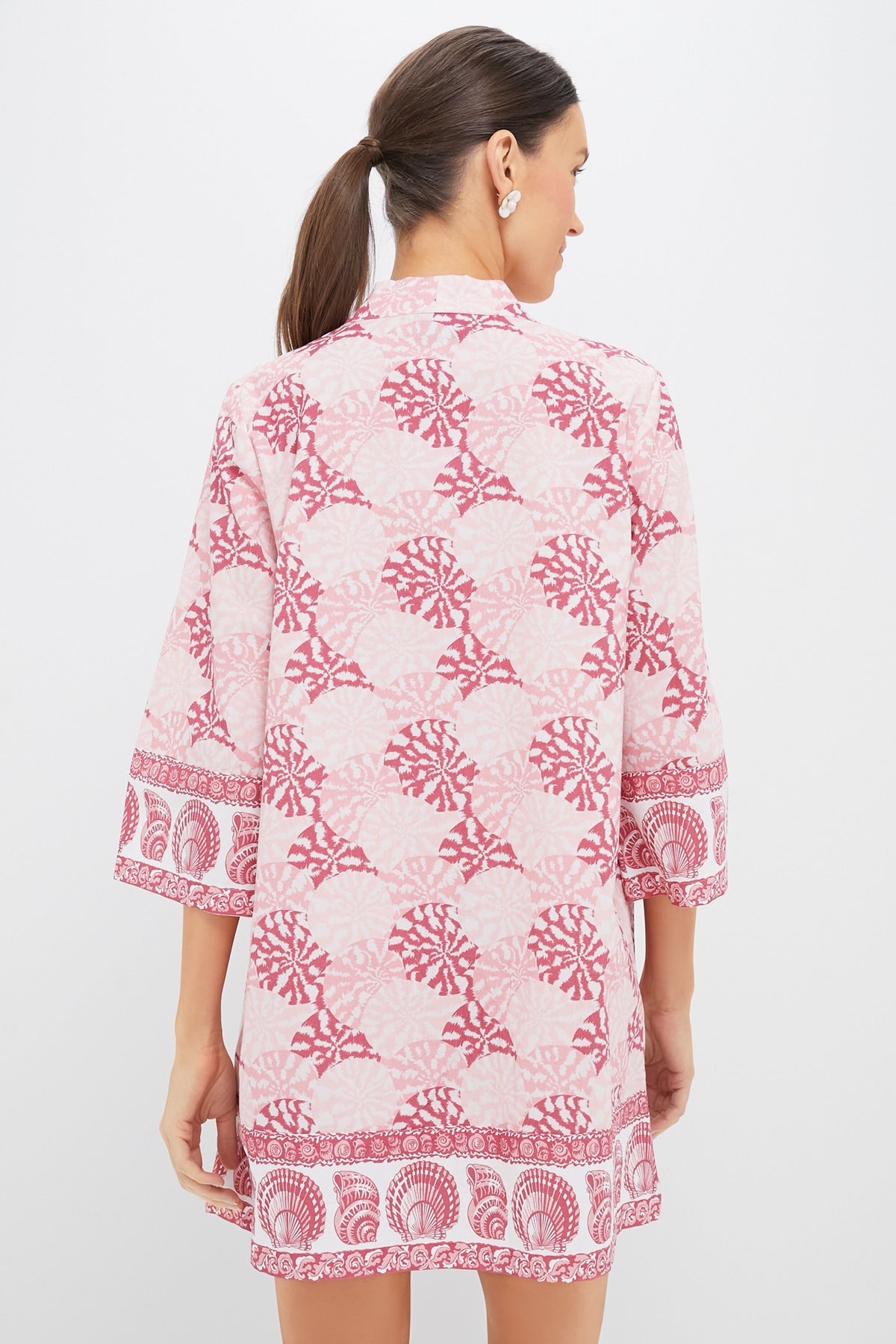 Dusty Rose Nautilus Shell Marseille Coverup | Tnuck Beach