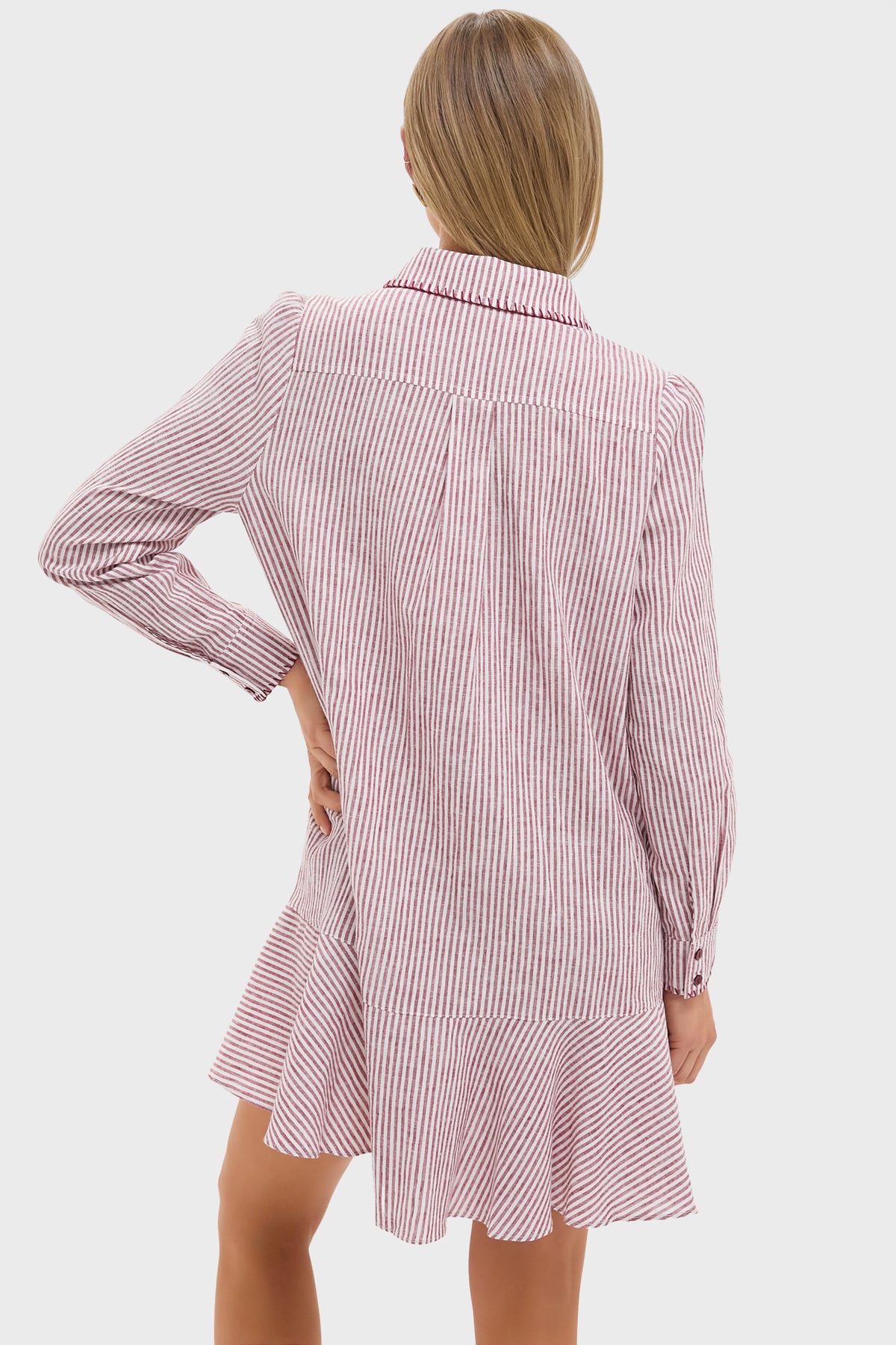 Red Stripe Linen Whipstitch Callahan Dress | Tuckernuck