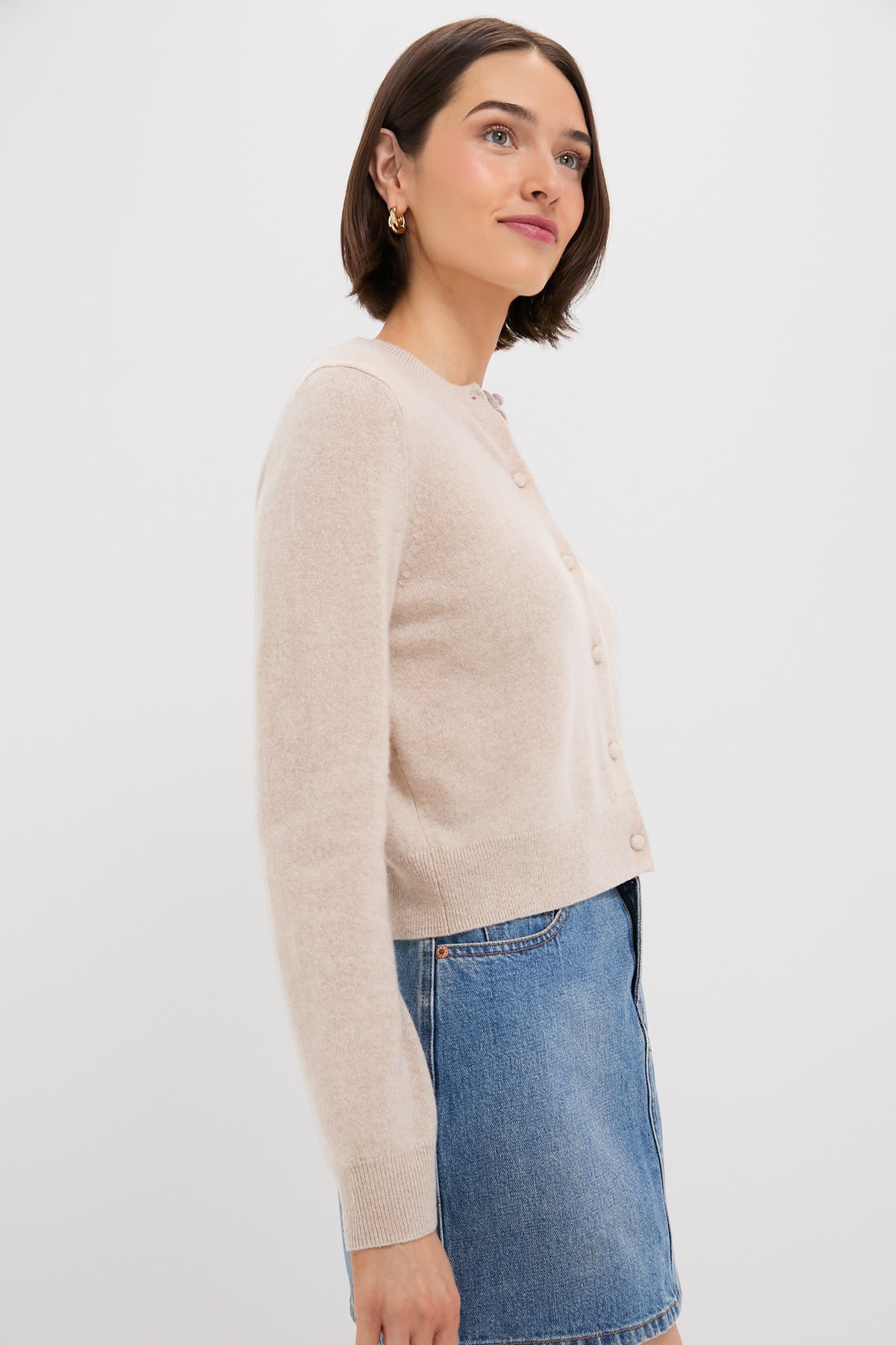 Sandstone Cashmere Riley Cardigan | Tuckernuck