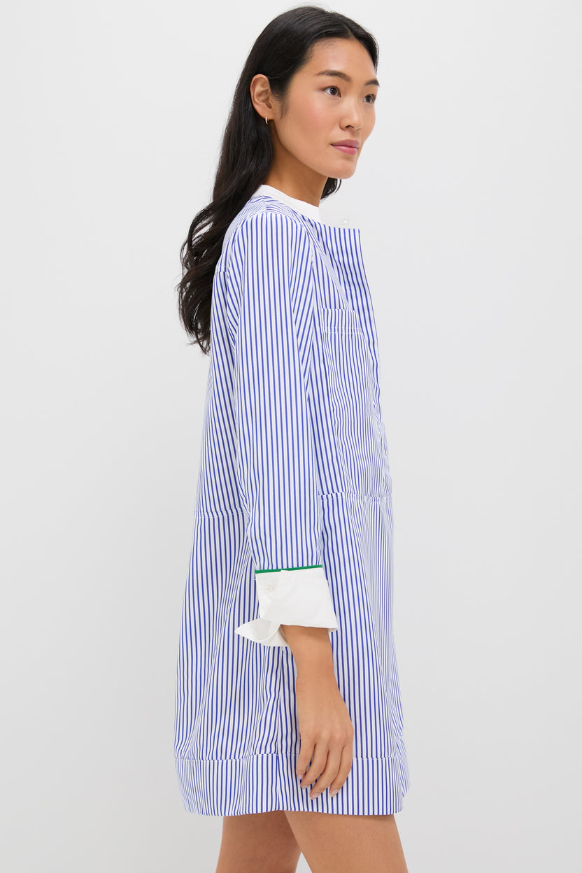 Blue Stripe Rohan Shirt Dress | Pomander Place