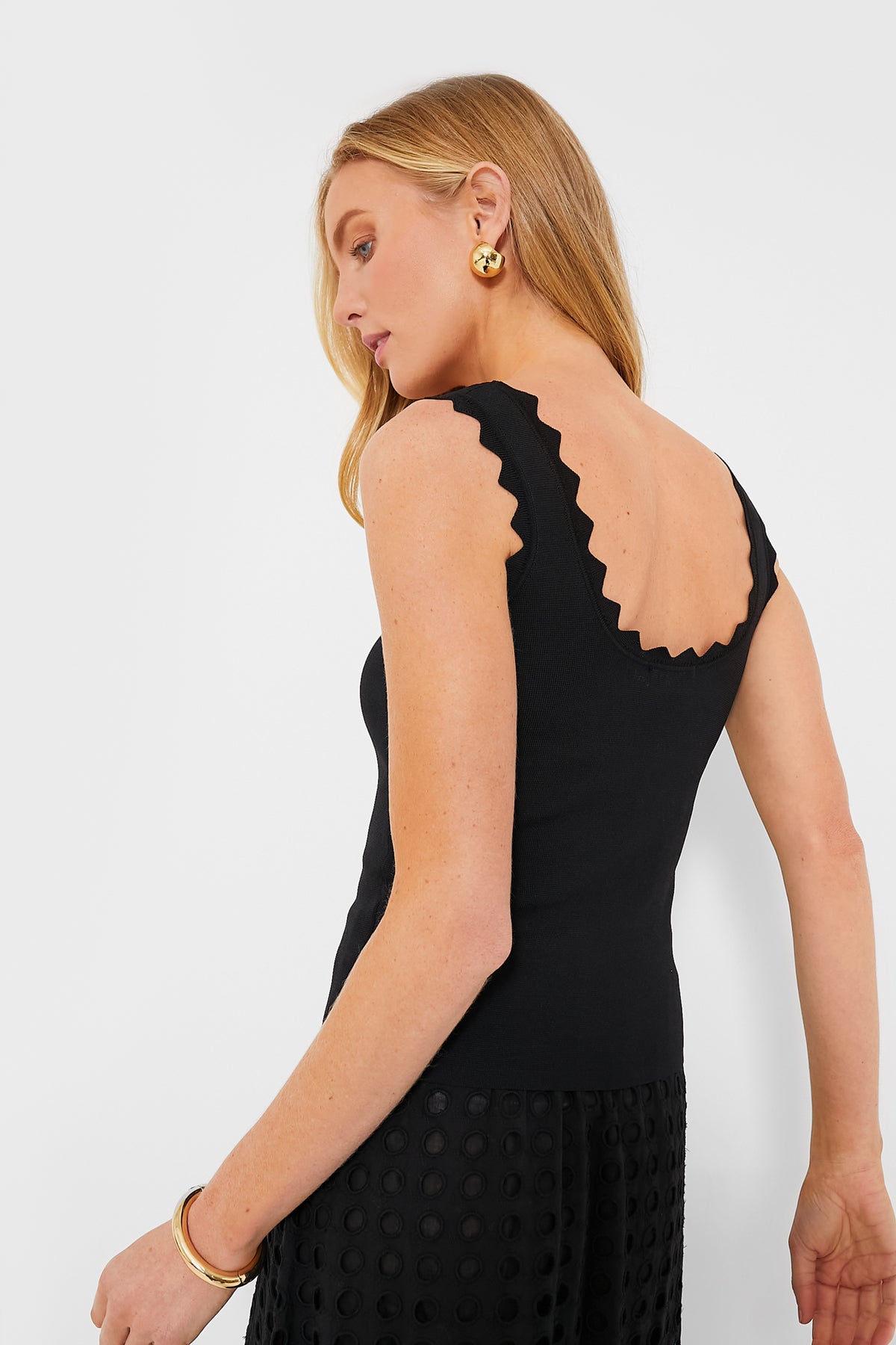 Black Ric Rac Compression Tank | Tuckernuck