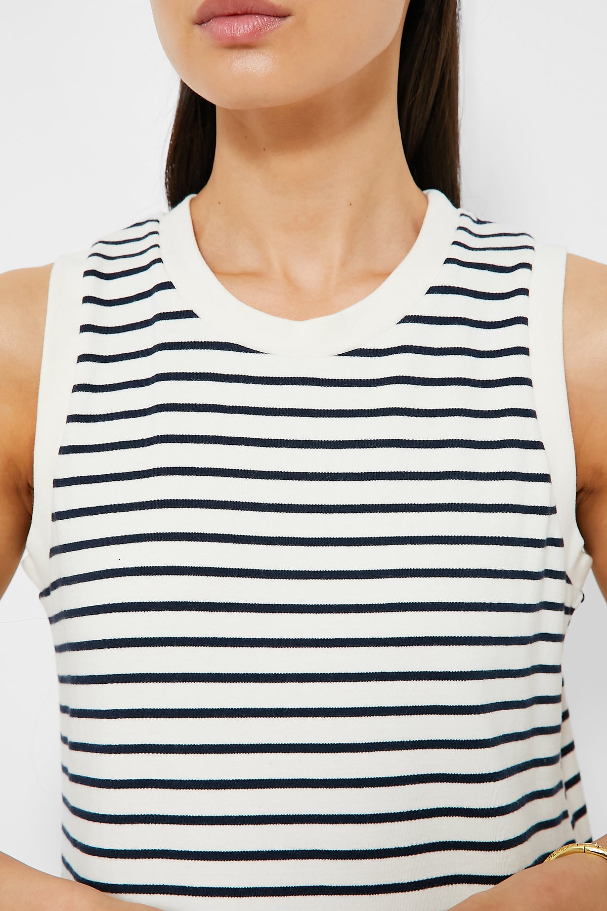 Navy Stripe Sleeveless Gio Maxi Dress | Pomander Place
