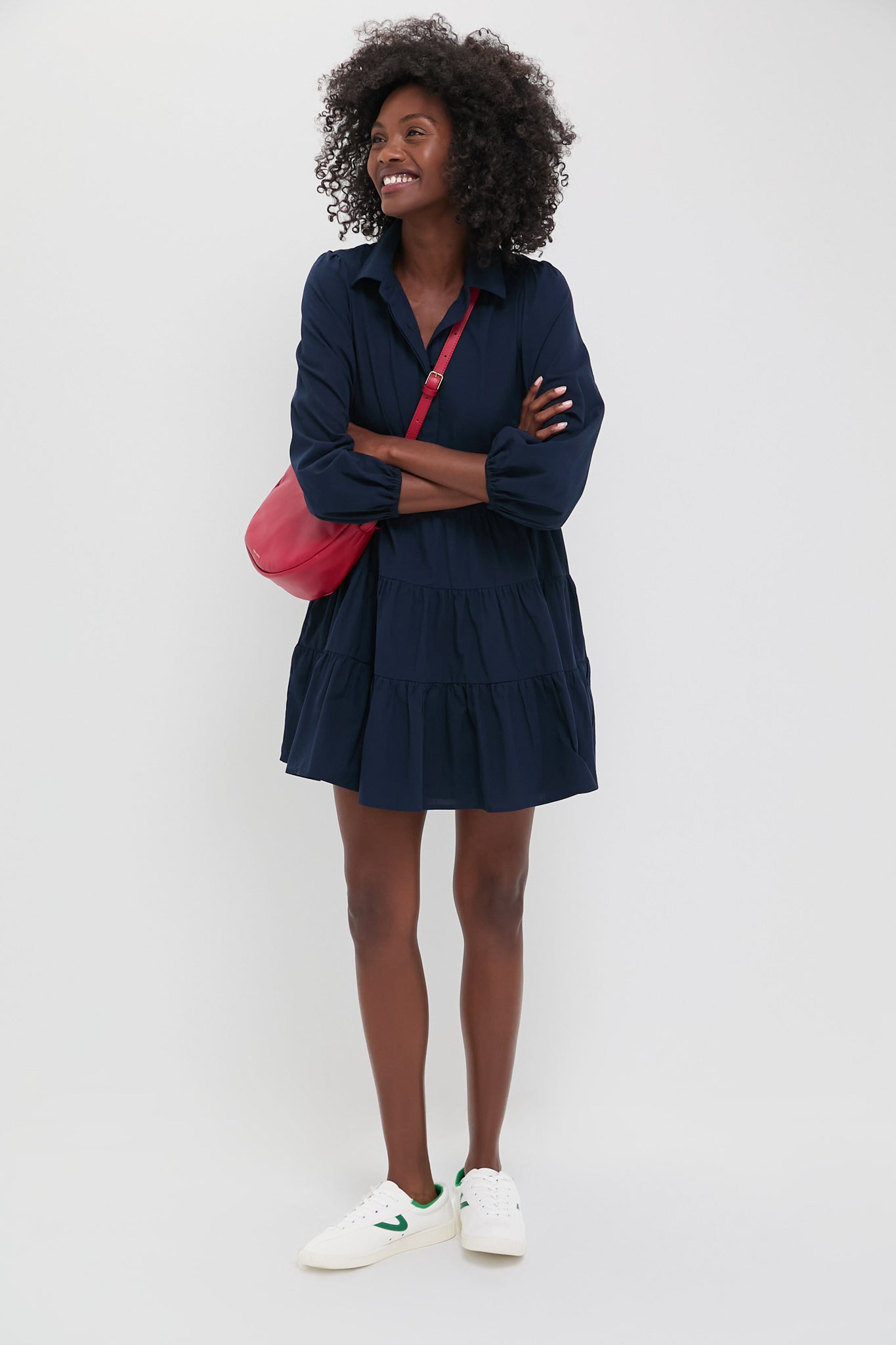 Navy Mabel Mini Dress | Pomander Place