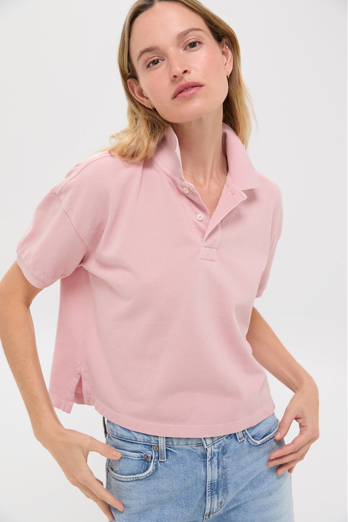 Pink Pique Holmes Boyfriend Polo | Tuckernuck