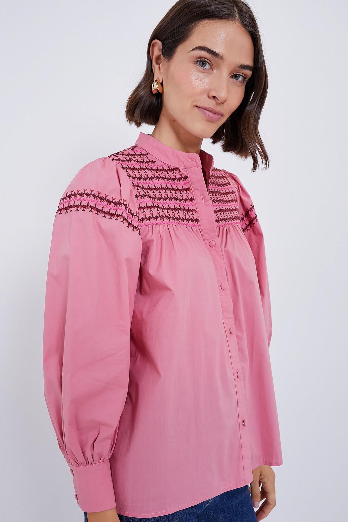Rose Long Sleeve Saylor Shirt | The Shirt by Rochelle Behrens