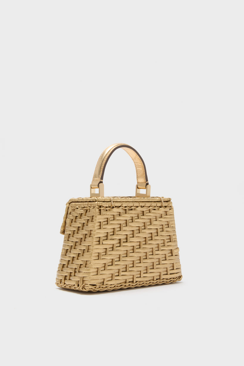 Brushed Brass Nano Sybil Crossbody | Cult Gaia