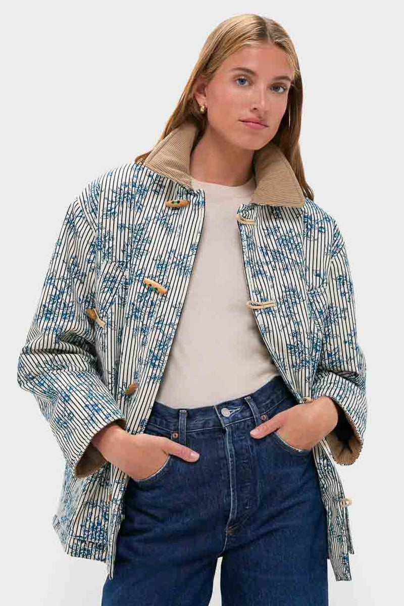 Cornflower Toile Barn Jacket | Hunter Bell