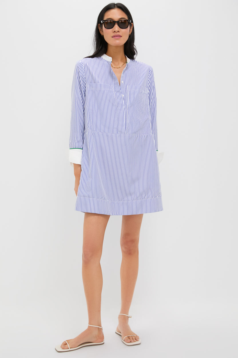 Blue Stripe Rohan Shirt Dress | Pomander Place