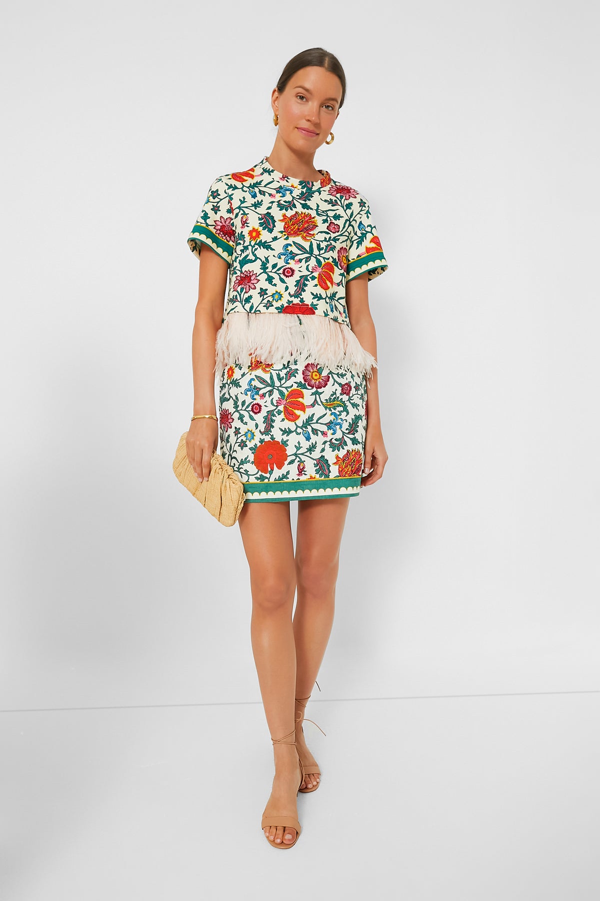 Dragonflower Mini Barre La Scala Tee with Feathers | La DoubleJ