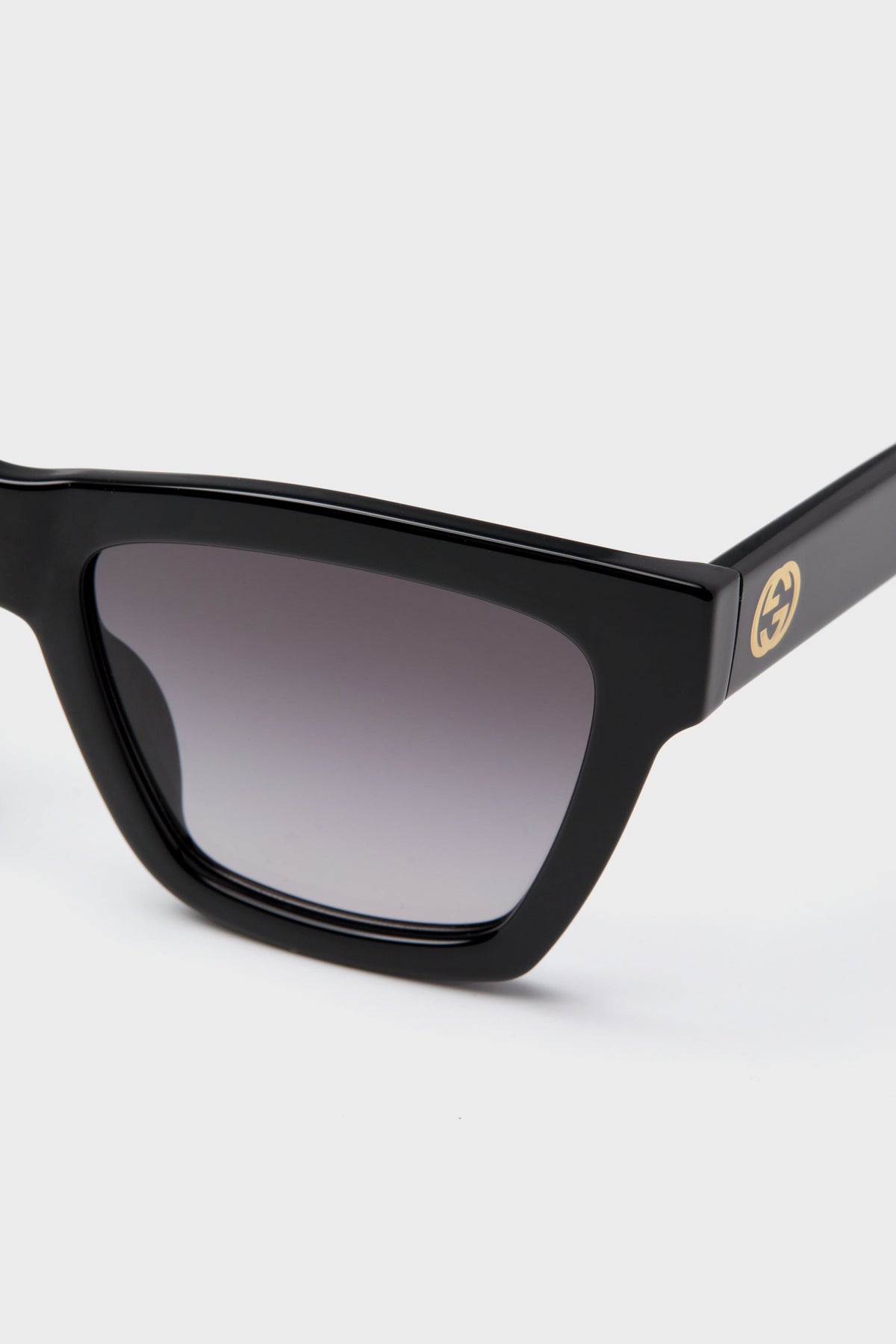 Black Gradient Lens Square Frame Sunglasses | Gucci