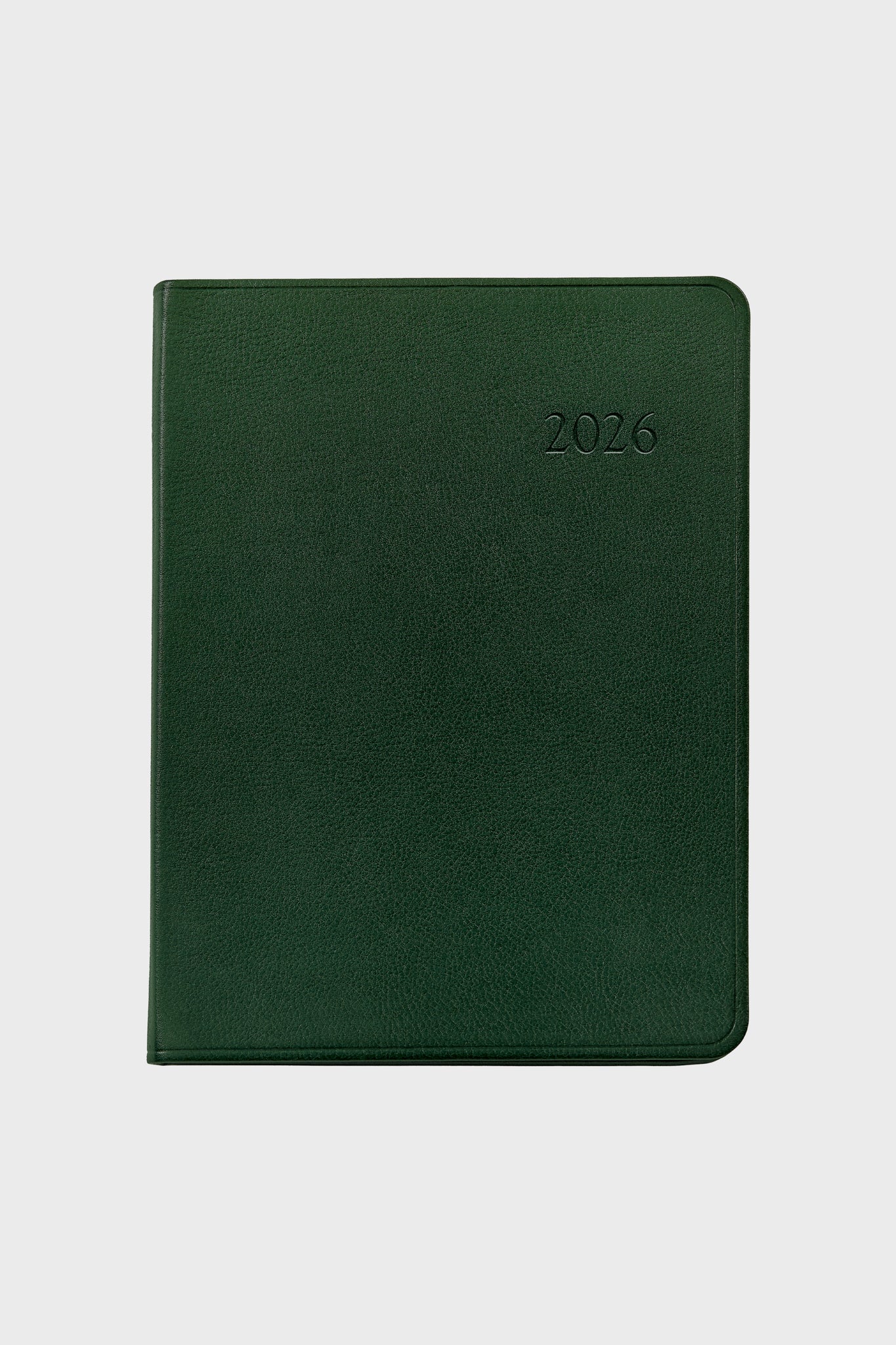 Green Traditional Leather Desk Diary | Graphic Image