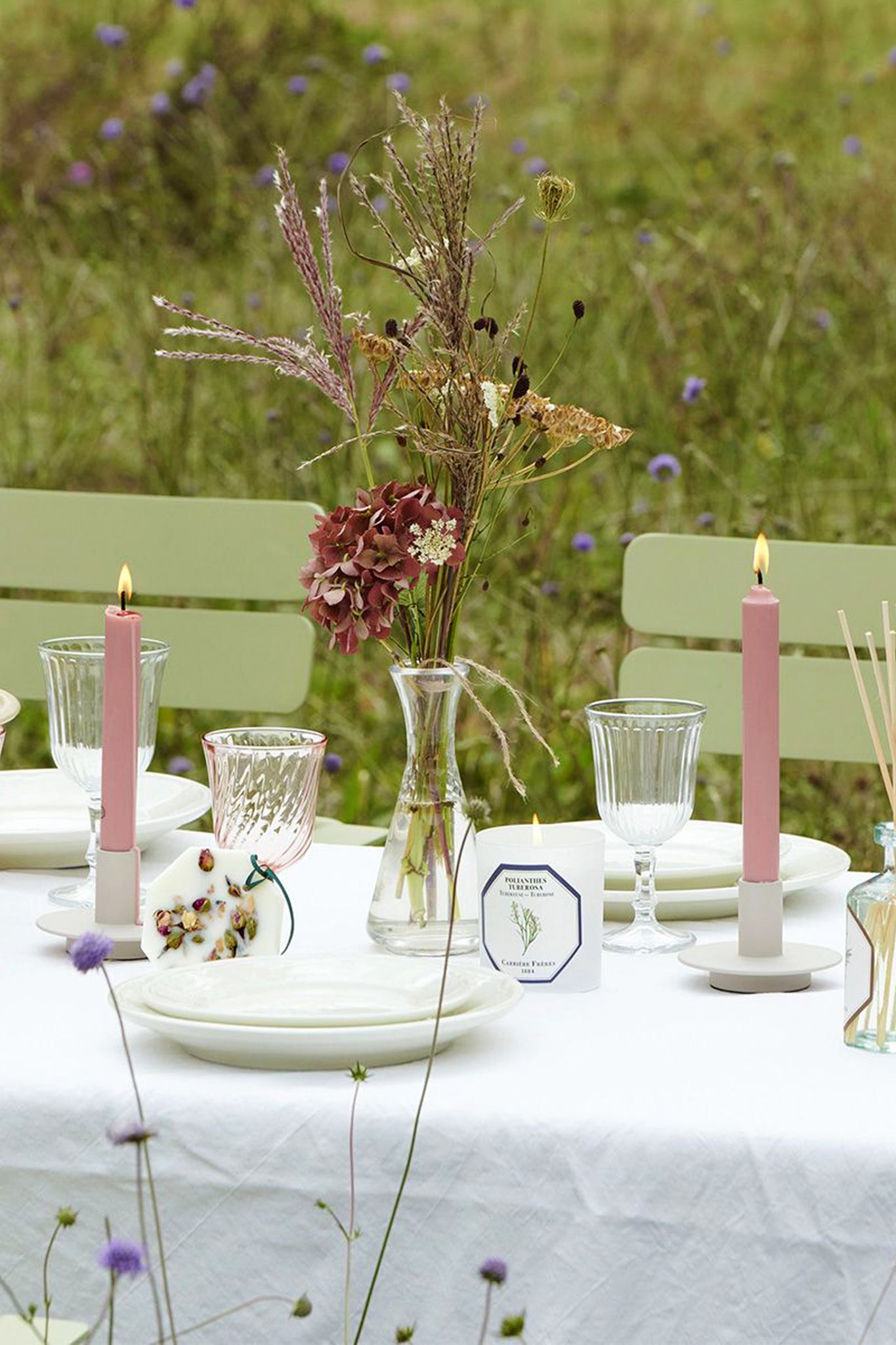 Tomato Scented Taper Candles (Set of 6) | Carriere Freres