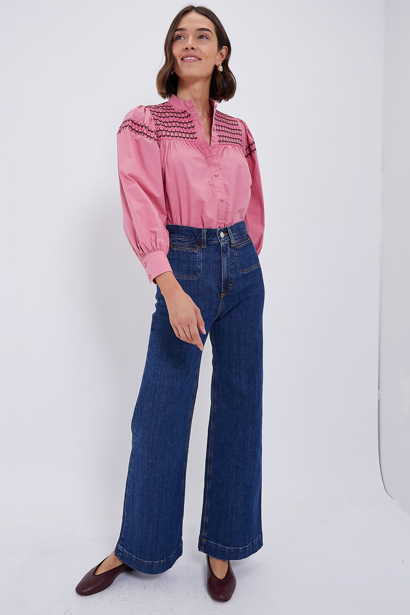 Rose Long Sleeve Saylor Shirt | The Shirt by Rochelle Behrens