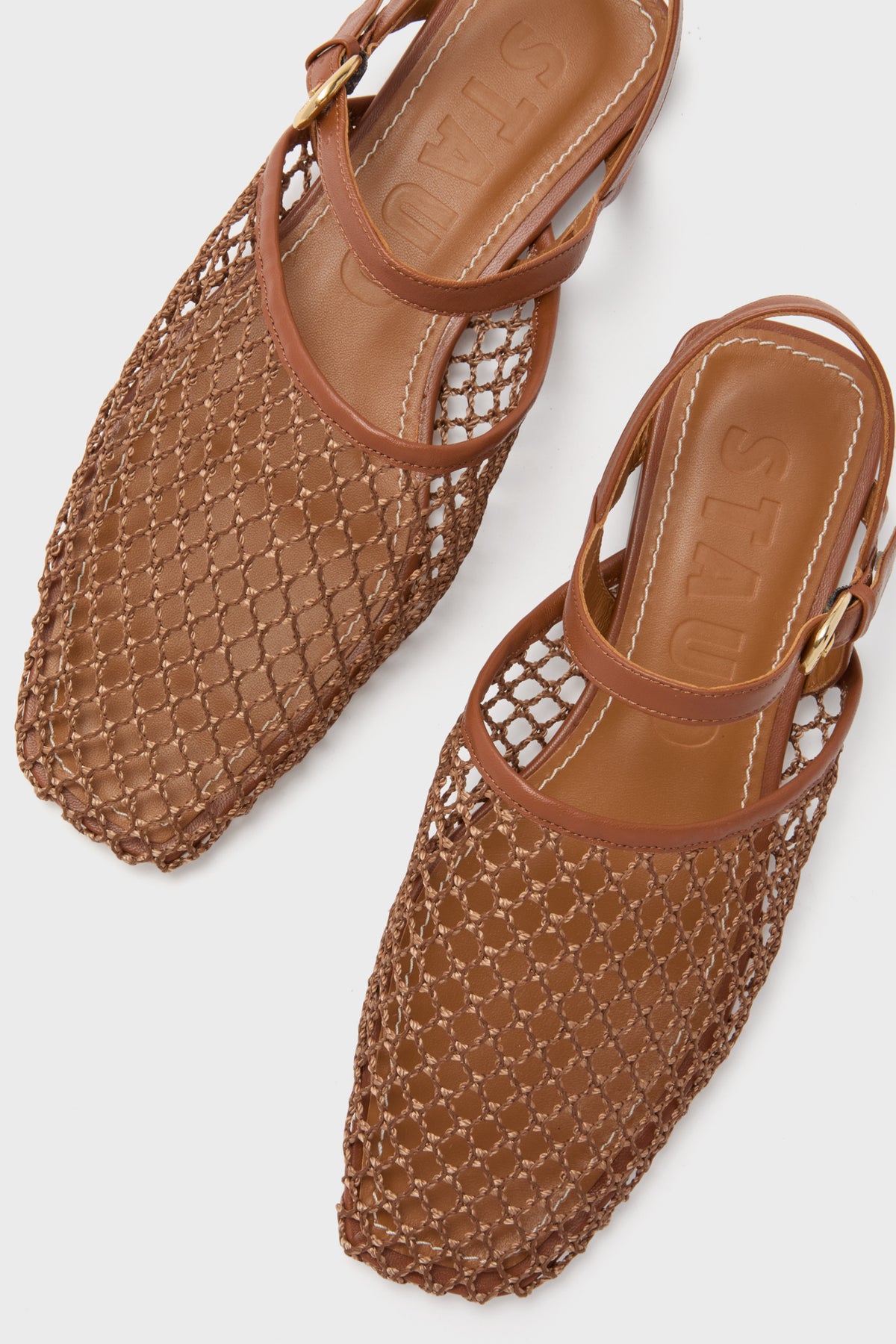 Tan Netting Rete Sandal | STAUD