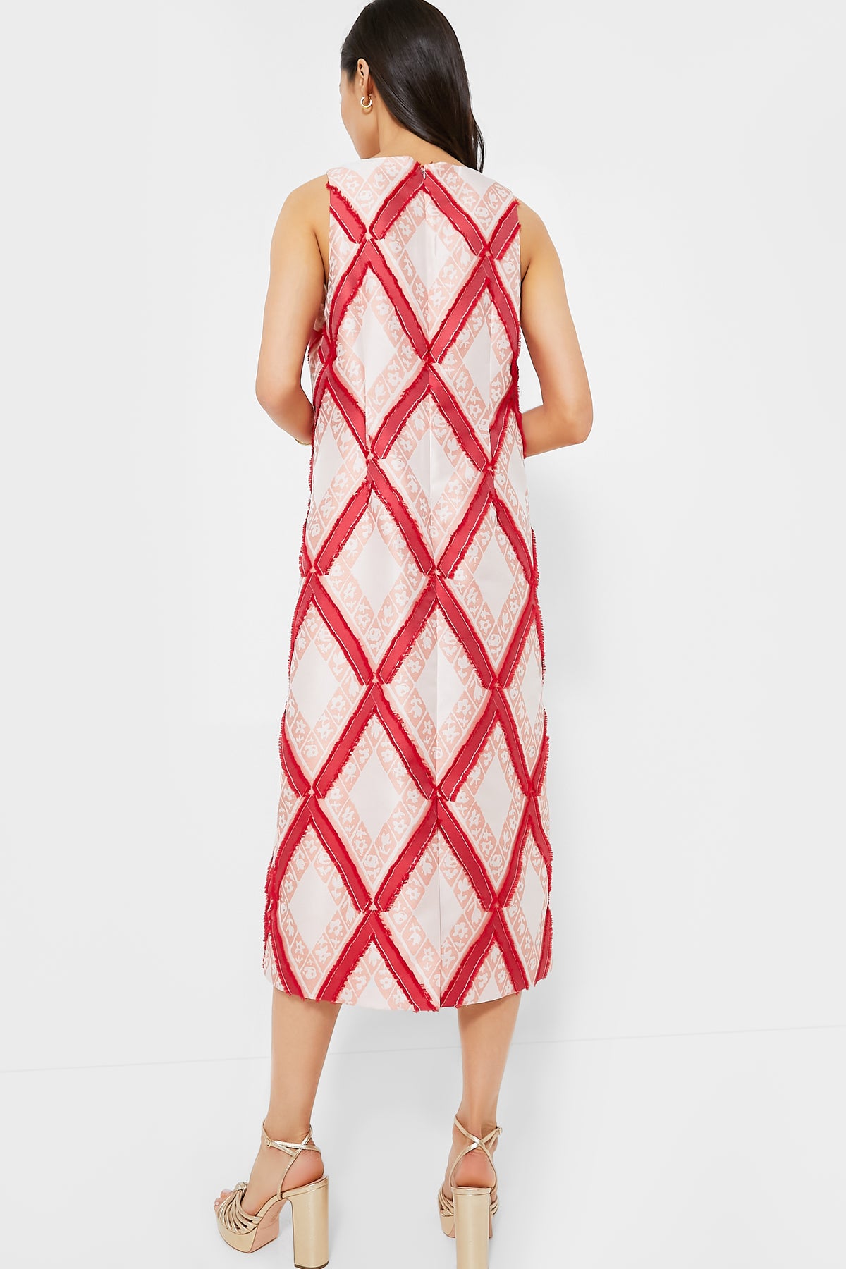 Vermillion Trellis Fil Coupe Francine Dress | Tuckernuck