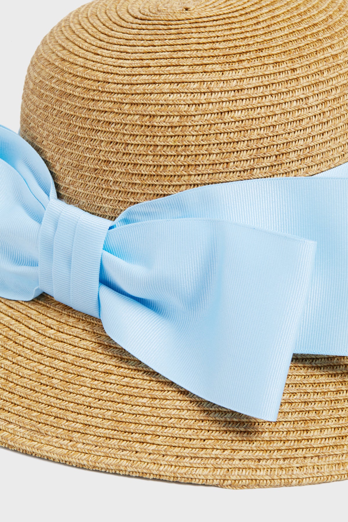 Exclusive Blue Packable Wide Bow Sunhat | Toucan Hats
