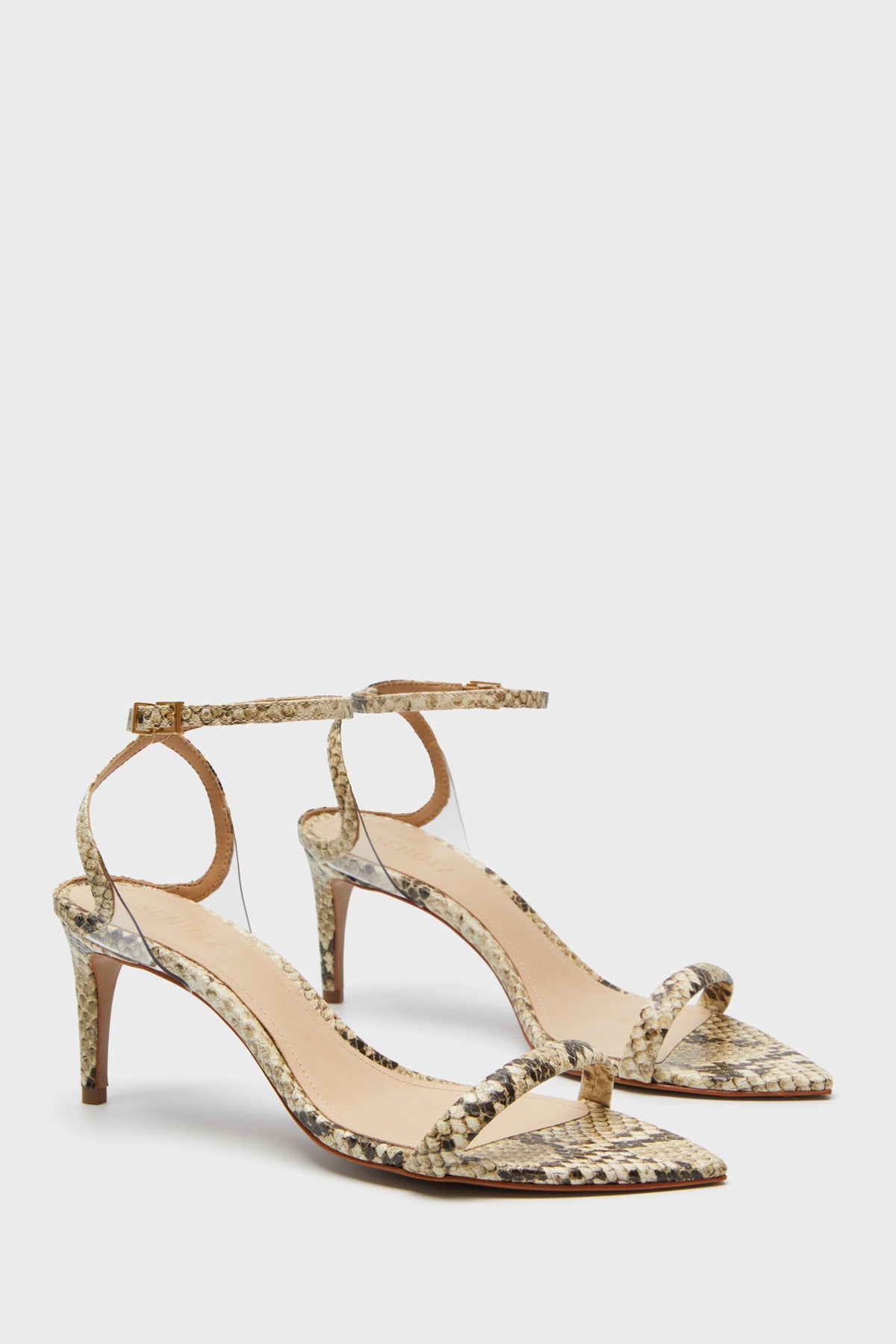 Natural Snake Skye Heels | Schutz