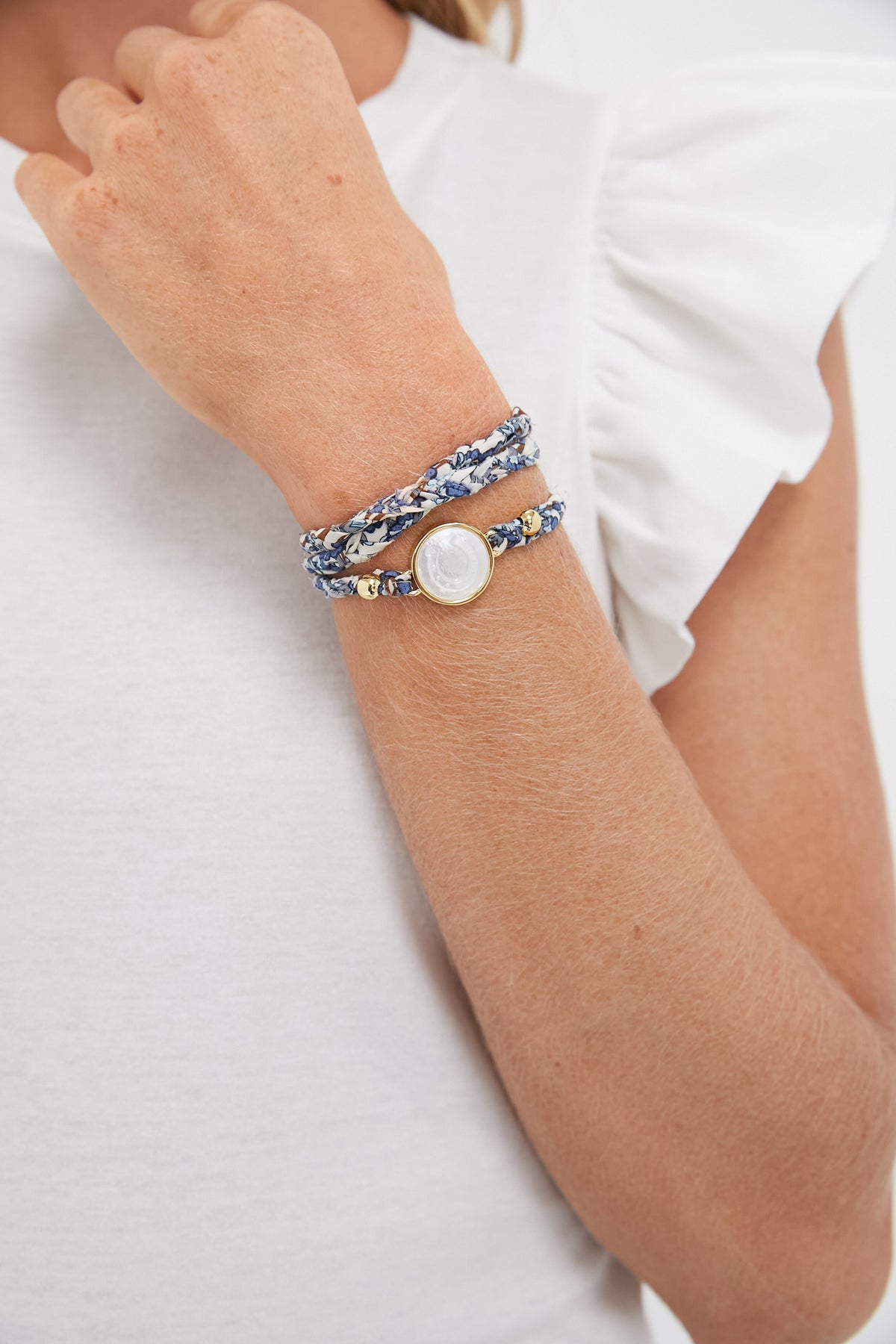 Navy Floral Liberty Wrap | ASHA