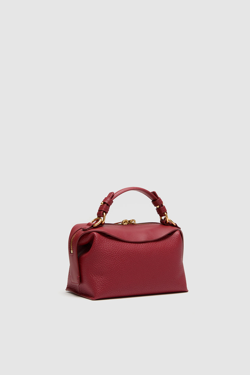 Cherry Mica Mini Bowler | Oroton