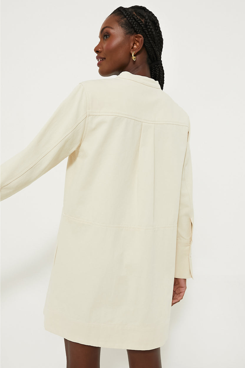 Stone Twill Denim Rohan Shirt Dress | Pomander Place