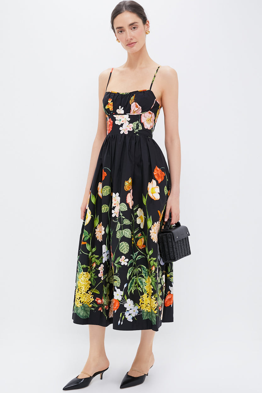 Nectar Black Alba Midi Dress | Cara Cara
