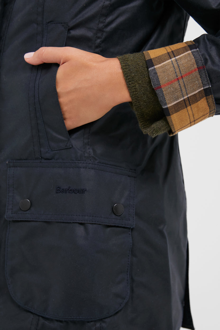 Navy Beadnell Wax Jacket | Barbour