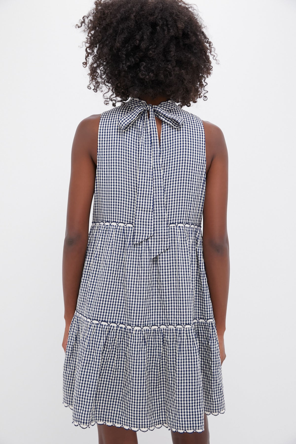 Navy Gingham Morgan Dress | Pomander Place