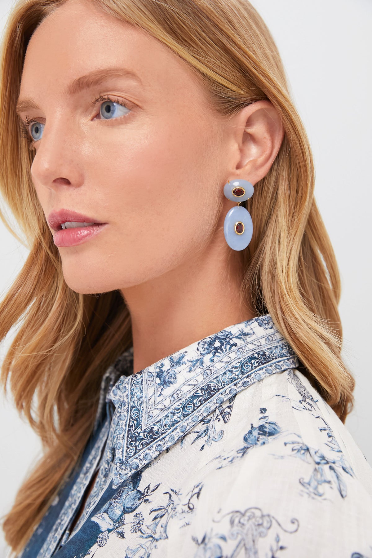 Blue Dorothy Earrings | Lizzie Fortunato
