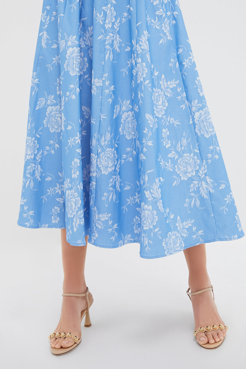 Blue Rose Wells Dress | STAUD