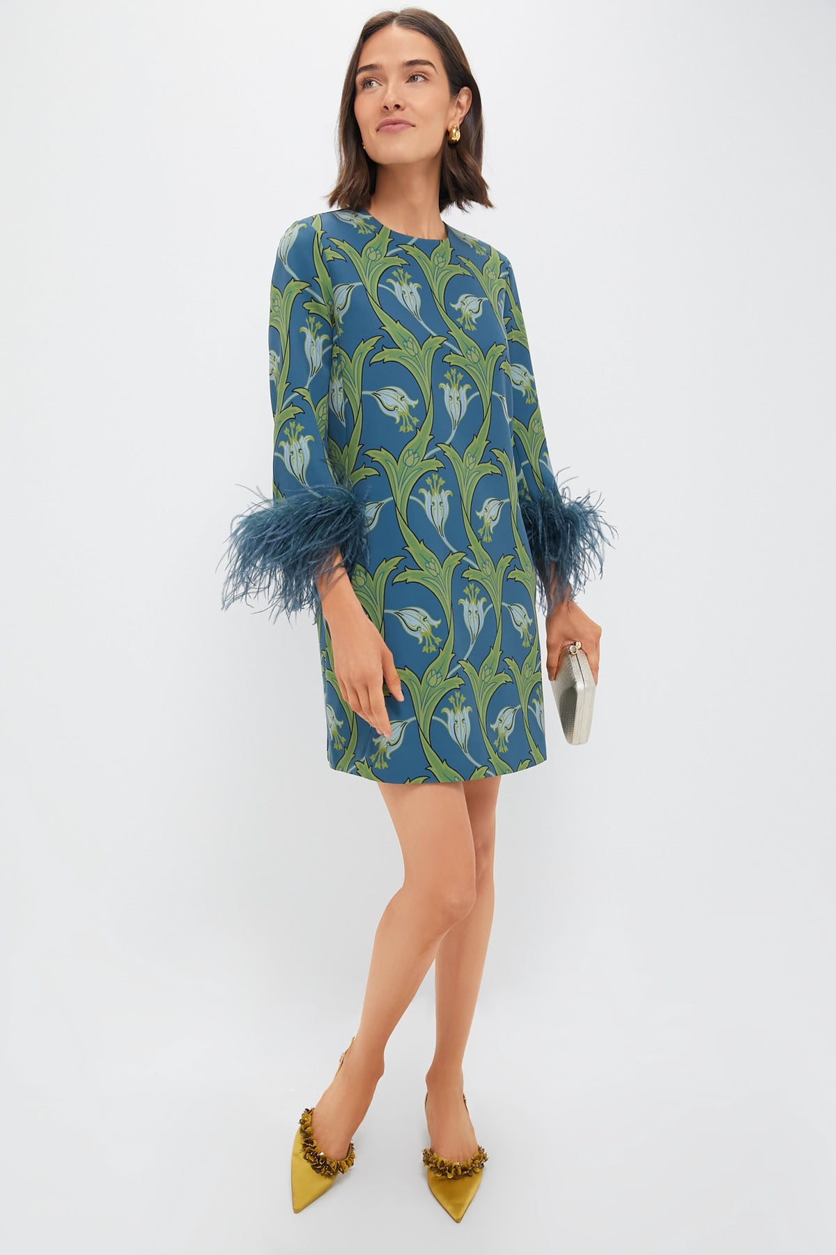 Deco Floral Feather Mod Mary Dress | Tuckernuck