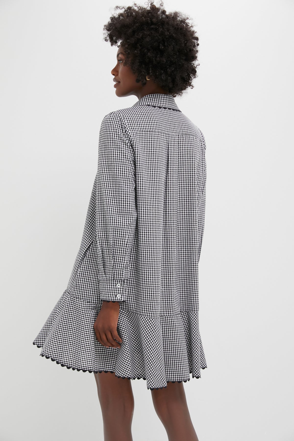 Black Gingham Ric Rac Callahan Shirt Dress | Tuckernuck