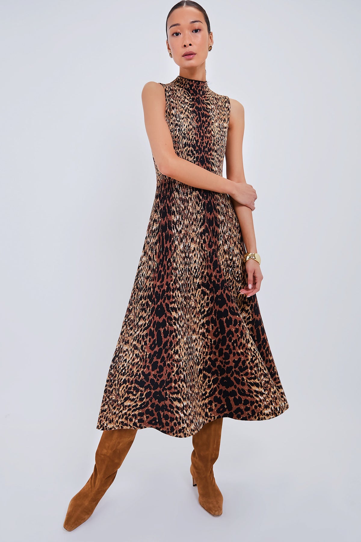 Print Cheetah Brice Maxi Dress | Cara Cara