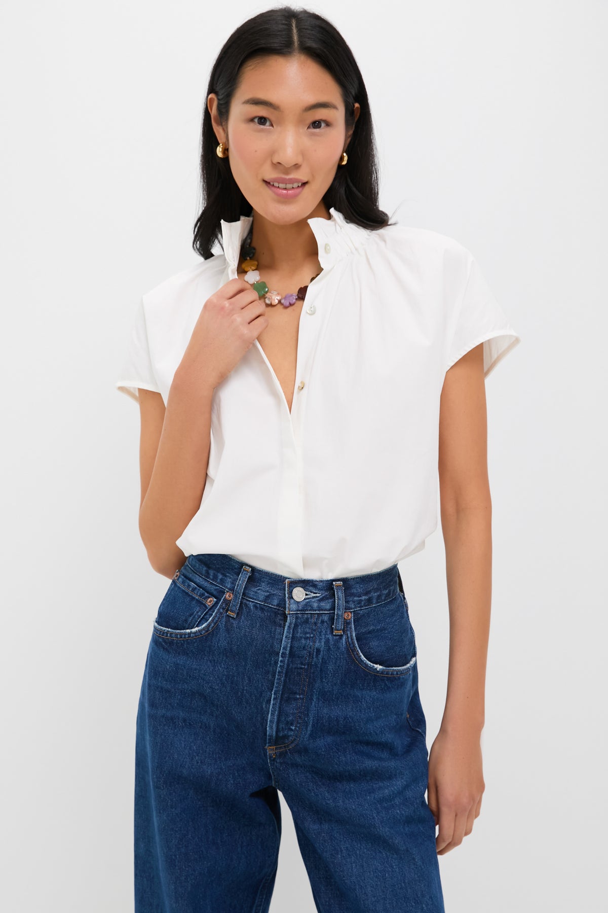 White Rae Blouse | Pomander Place
