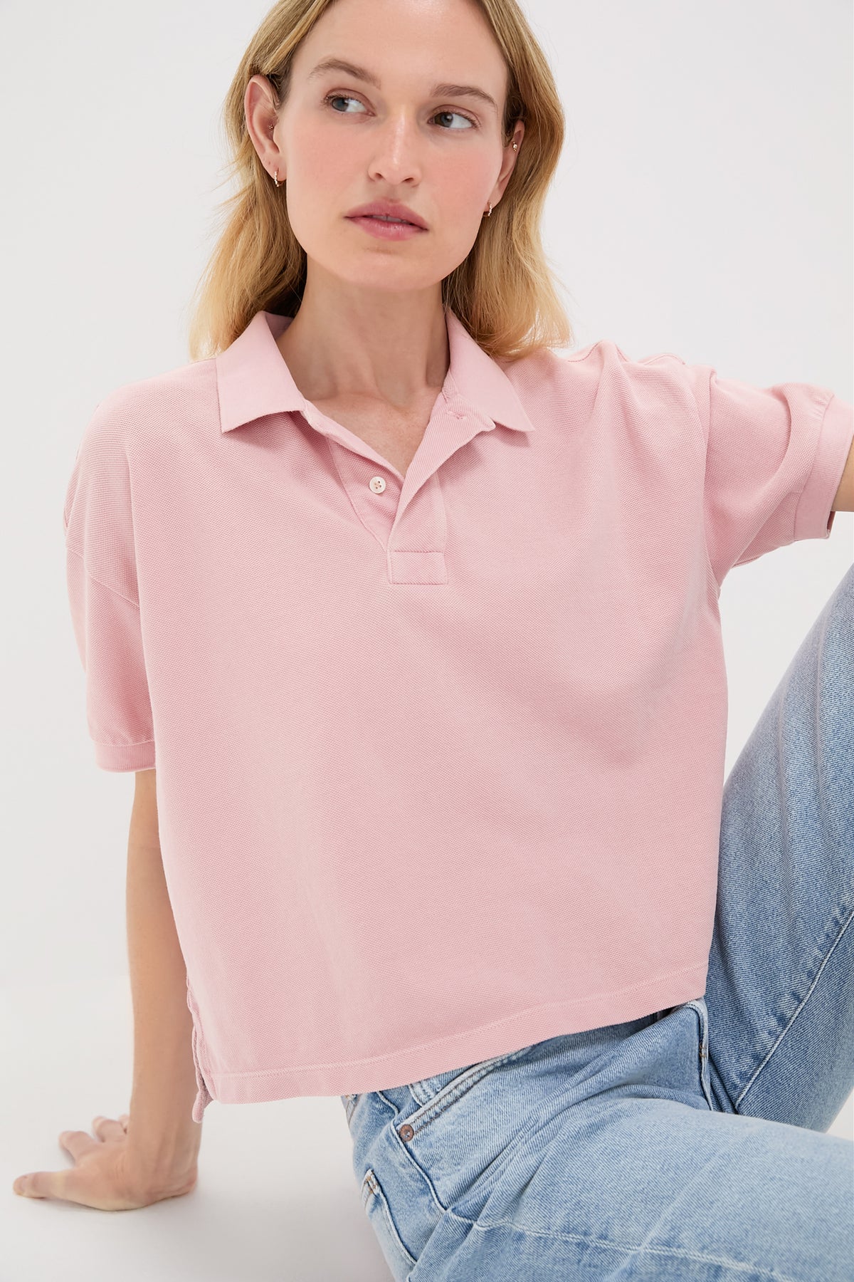 Pink Pique Holmes Boyfriend Polo | Tuckernuck