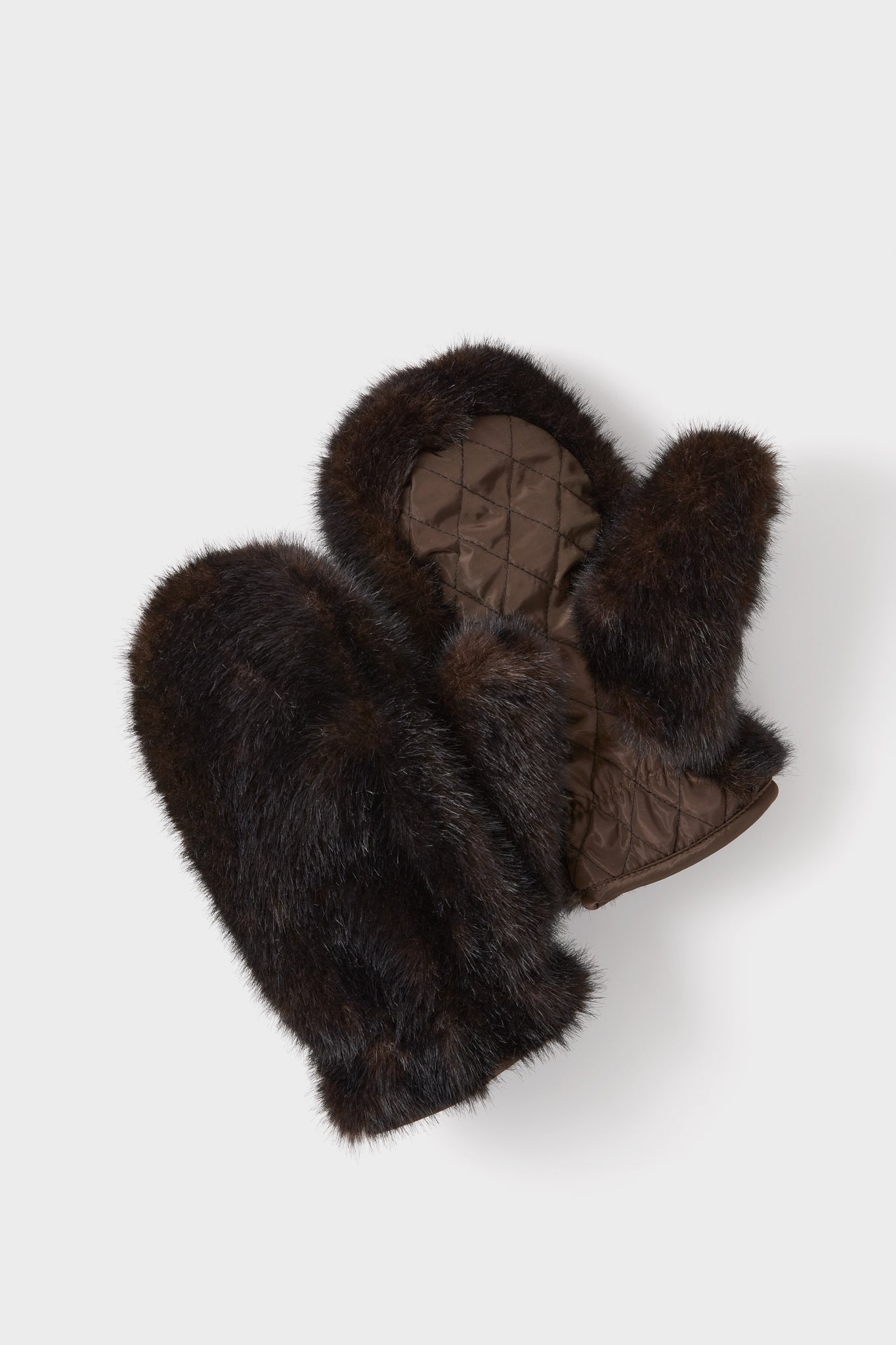 Brown Fur Mittens | Tuckernuck